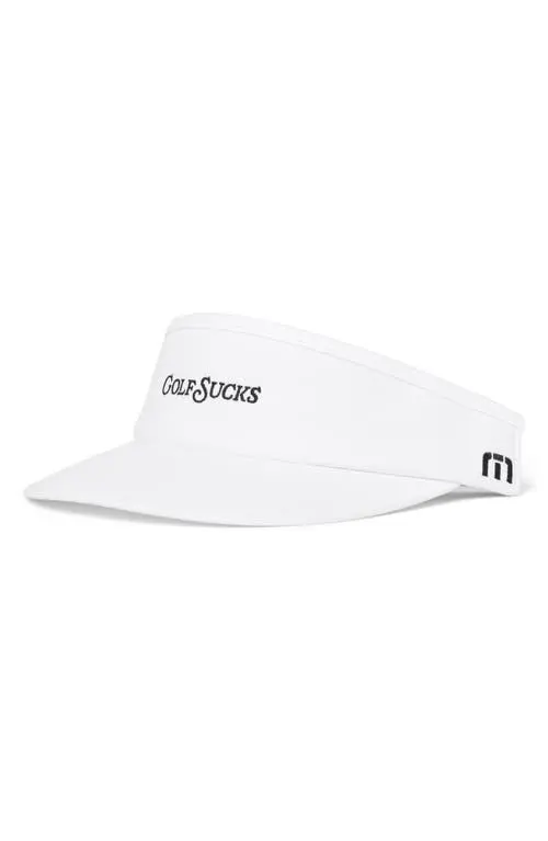 Travis Mathew Adjustable Visor - White