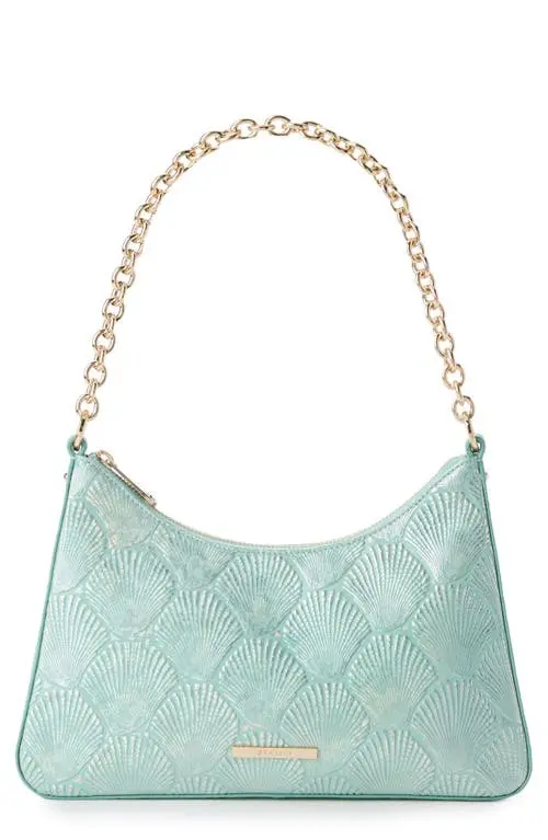 Brahmin Embossed Leather Shoulder Bag - Waterfall