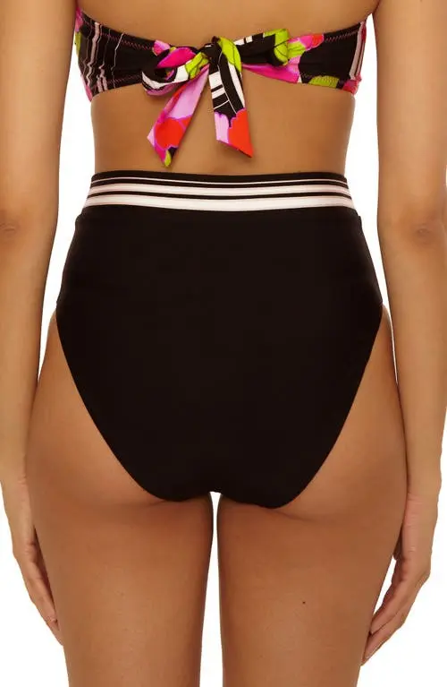 Trina Turk Bougainvillea Reversible High-waist Bikini Bottom