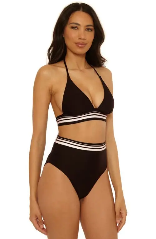 Trina Turk Bougainvillea Reversible High-waist Bikini Bottom