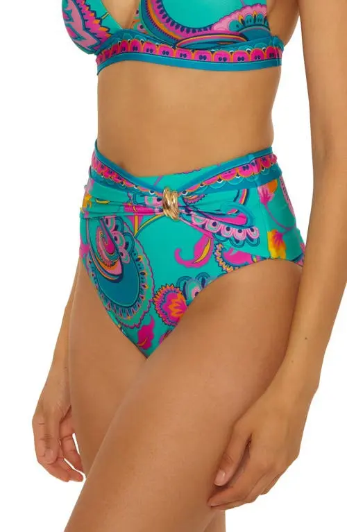 Trina Turk Mykonos High-waist Bikini Bottom
