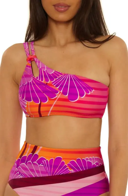 Trina Turk Rhodes Asymmetric Strappy Bikini Top - Multi