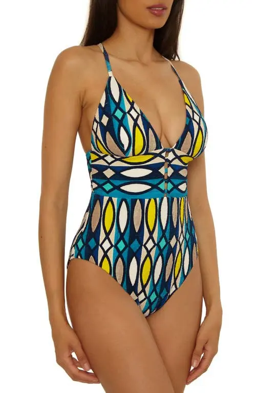 Trina Turk Paros Empire Waist One-piece Swimsuit