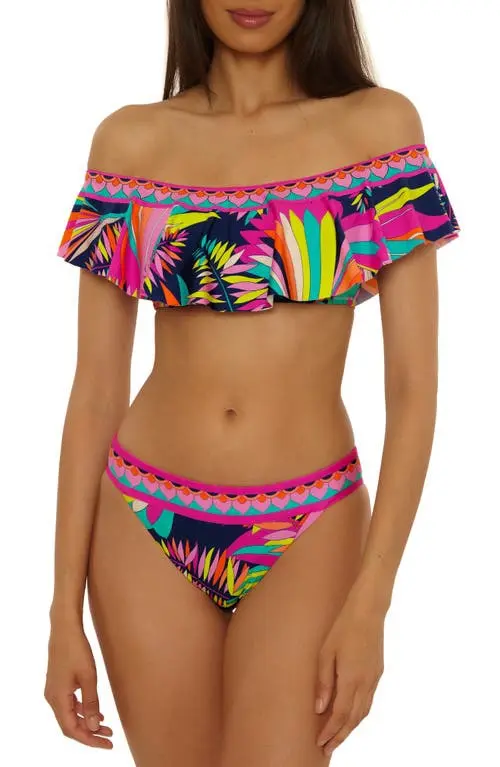 Trina Turk Paralia Ruffle Off-the-shoulder Bikini Top