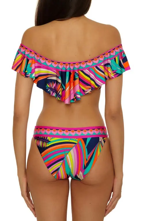 Trina Turk Paralia Ruffle Off-the-shoulder Bikini Top
