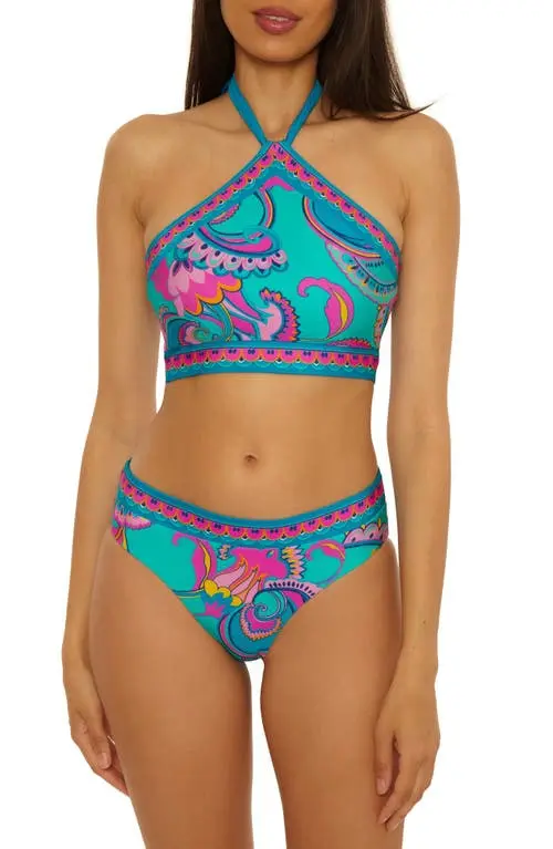 Trina Turk Mykonos High Neck Bikini Top