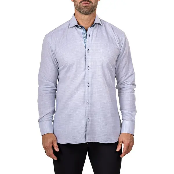MACEOO Eins Marthy Cotton Button-up Shirt - Grey