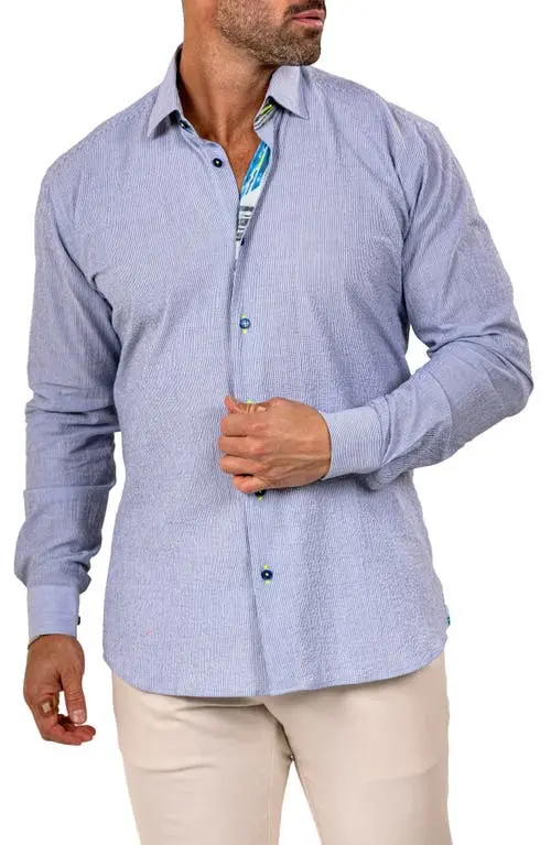 MACEOO Fibonacci Marthy Contemporary Fit Button-up Shirt - Grey