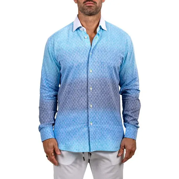 MACEOO Fibonacci Marthy Contemporary Fit Button-up Shirt