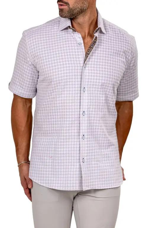 MACEOO Galileo Marthy Short Sleeve Button-up Shirt