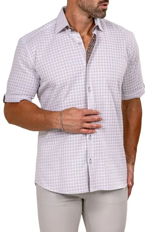 MACEOO Galileo Marthy Short Sleeve Button-up Shirt