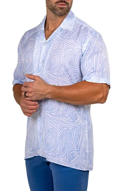 MACEOO Short Sleeve Button Front Shirt