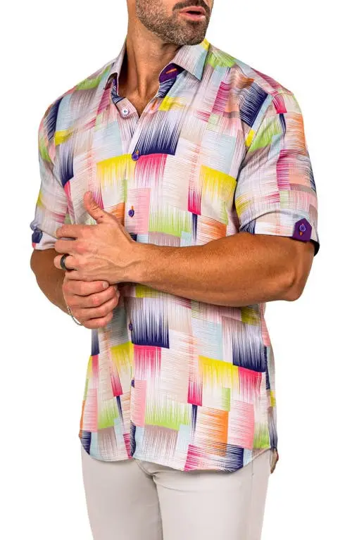 MACEOO Galileo Marthy Short Sleeve Button-up Shirt