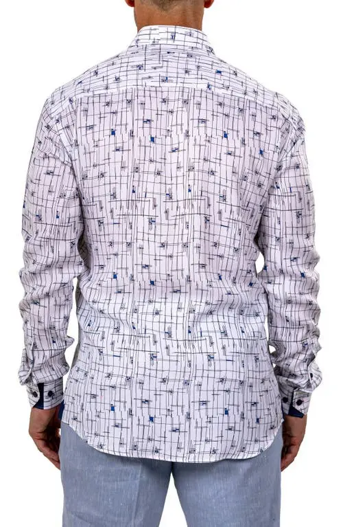 MACEOO Fibonacci Marthyr 0315 Contemporary Fit Button-up Shirt
