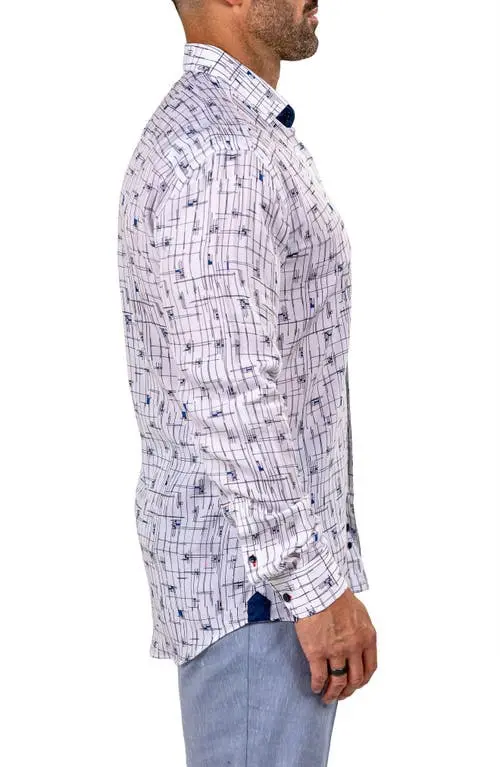 MACEOO Fibonacci Marthyr 0315 Contemporary Fit Button-up Shirt