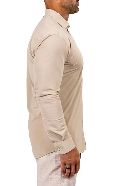 MACEOO Fibzip Marthyr Knit Zip-up Shirt