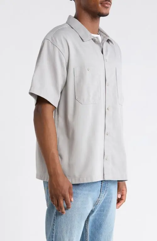 VANS Larkspur Short Sleeve Cotton Button-up Work Shirt