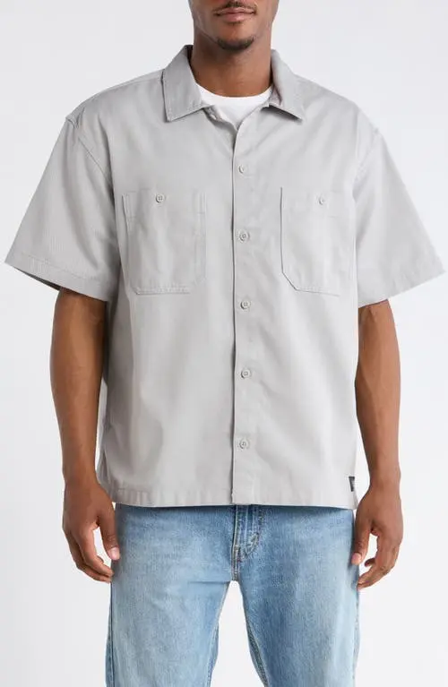 VANS Larkspur Short Sleeve Cotton Button-up Work Shirt