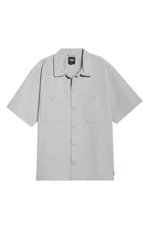 VANS Larkspur Short Sleeve Cotton Button-up Work Shirt