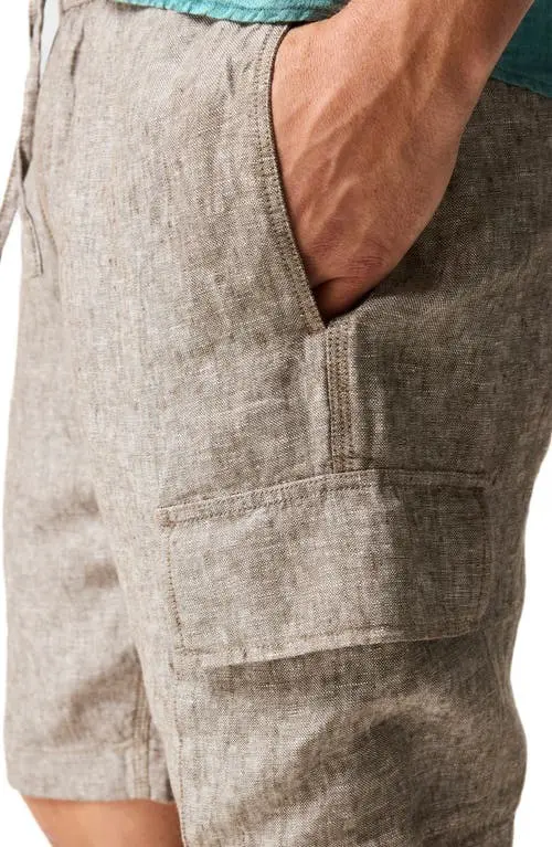 Rodd & Gunn Slub Linen Drawstring Cargo Shorts - Mocha