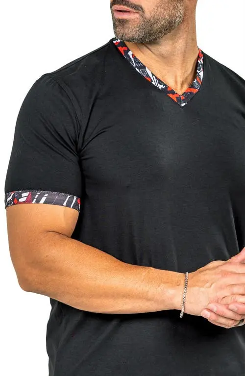 MACEOO Edison Marthyr0004 Cotton V-neck T-shirt