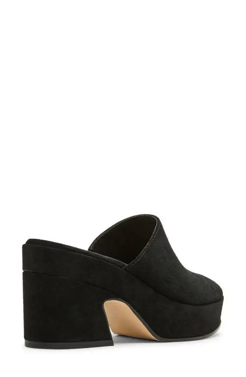 Blondo Platform Slide Sandal - Black Suede