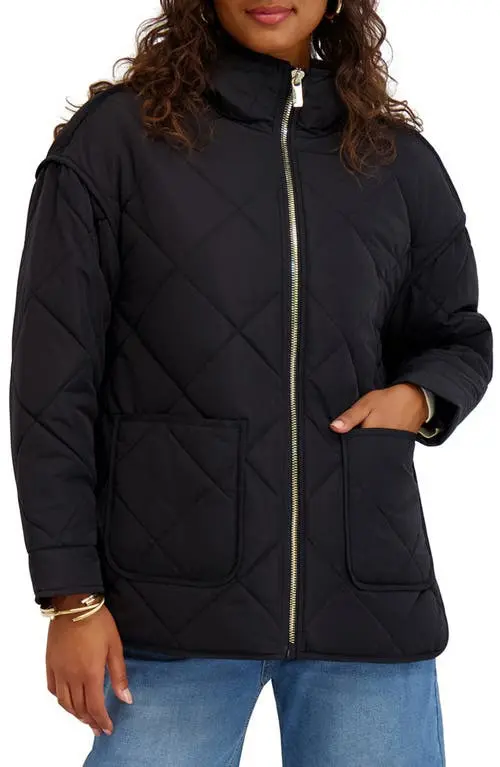 Kensie Water Repellent Quilted Jacket