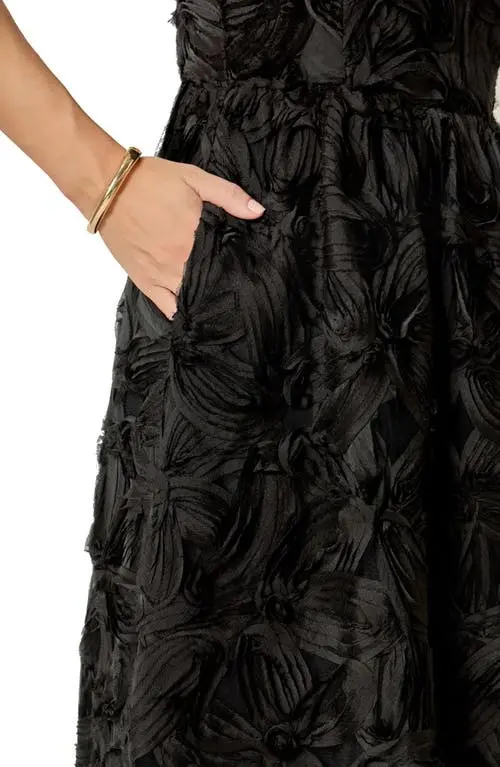 English Factory Floral Soutache Midi Dress