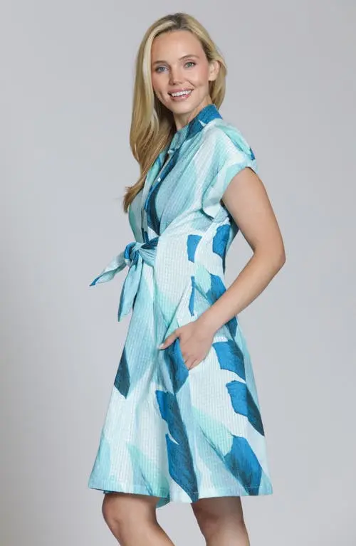 APNY Seersucker Shirtdress