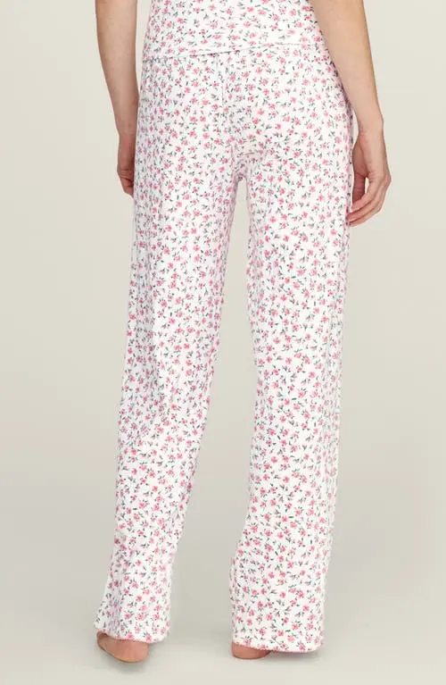 PETITE PLUME Pima Cotton Pointelle Pants - Pink