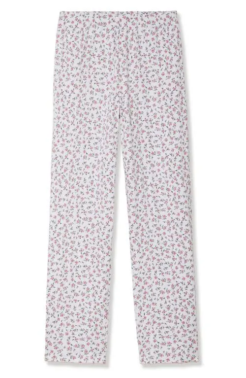 PETITE PLUME Pima Cotton Pointelle Pants - Pink