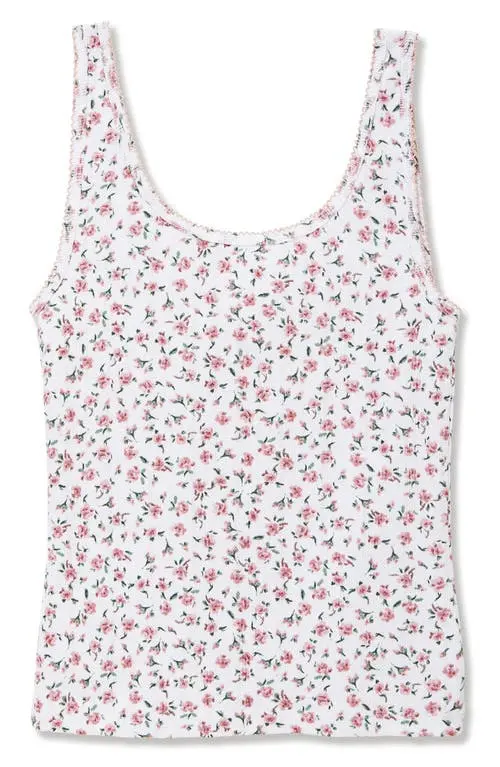 PETITE PLUME Pima Cotton Pointelle Tank - Pink