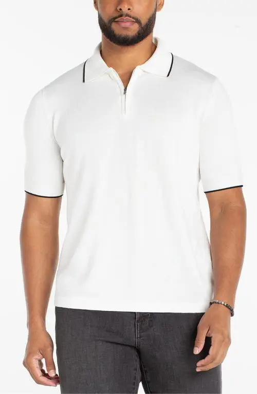 LIVERPOOL Tipped Zip Polo