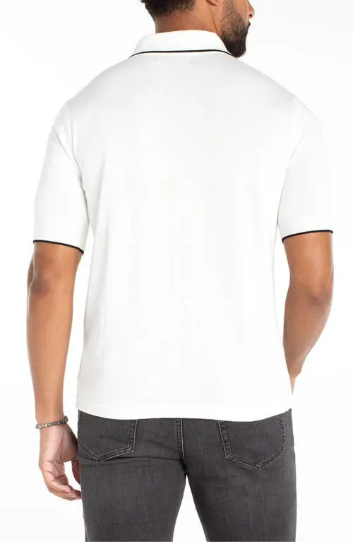 LIVERPOOL Tipped Zip Polo