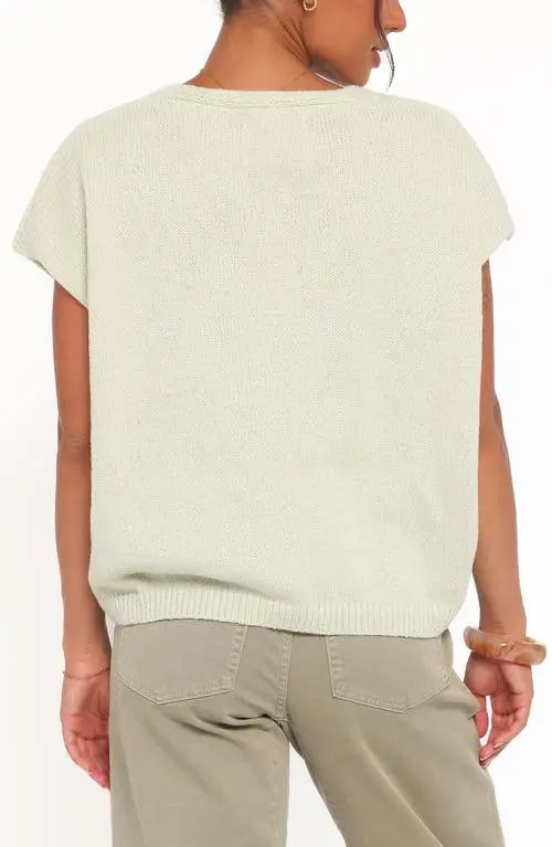 PETAL & PUP Mariana Knit Sweater Vest - Sage