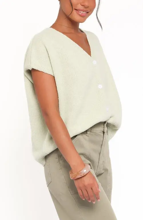 PETAL & PUP Mariana Knit Sweater Vest - Sage