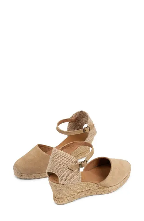 Penelope Chilvers Ankle Strap Espadrille Platform Wedge Pump