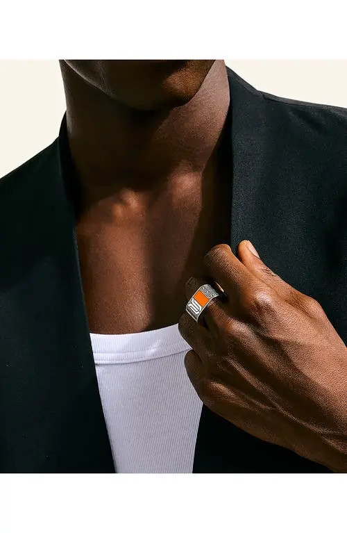 John Hardy Icon 50 Signet Ring - Silver