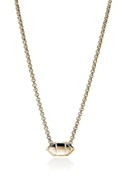 John Hardy Icon Stud Pavé Diamond Pendant Necklace - Gold