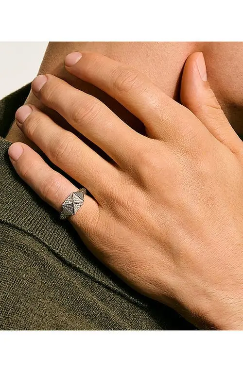 John Hardy Icon Stud Diamond Ring - Silver