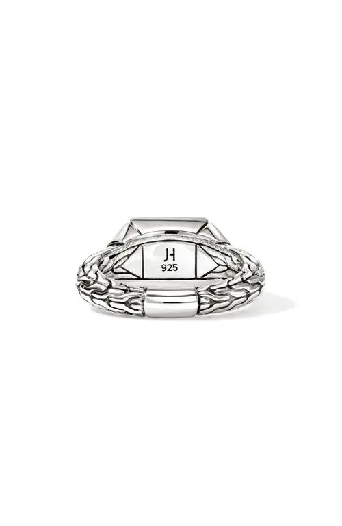 John Hardy Icon Stud Diamond Ring - Silver
