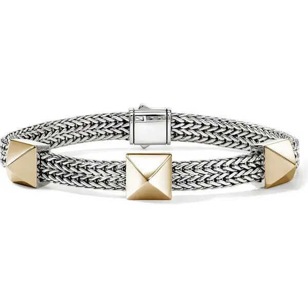 John Hardy Icon Stud Sterling Silver Bracelet - Silver And Gold