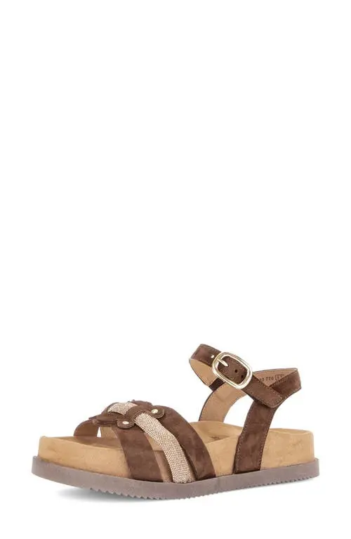 Gabor Ankle Strap Sandals - Cacao