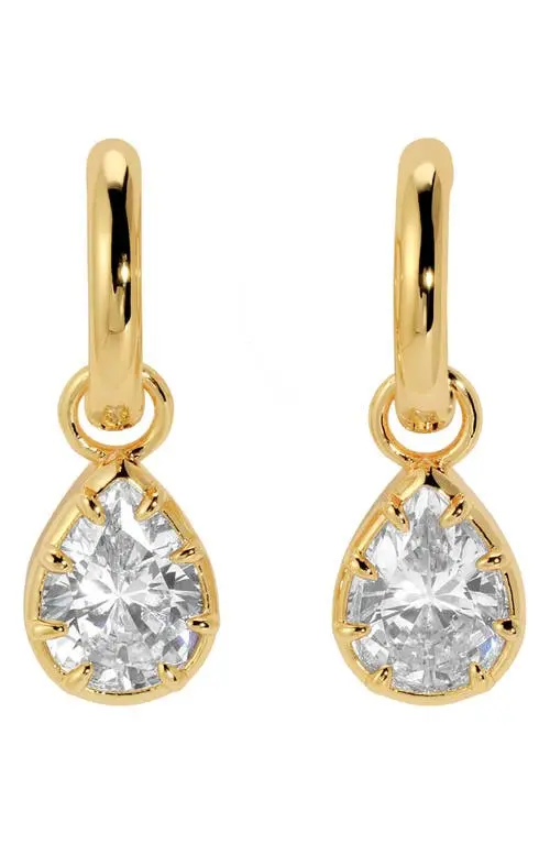 Lili Claspe Estelle Cubic Zirconia Drop Earrings - Gold