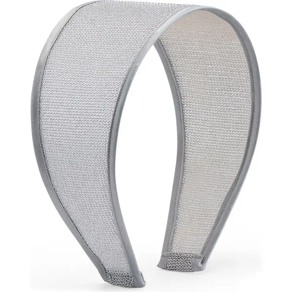 LELET NY Odessa Chainmail & Silk Headband - Silver