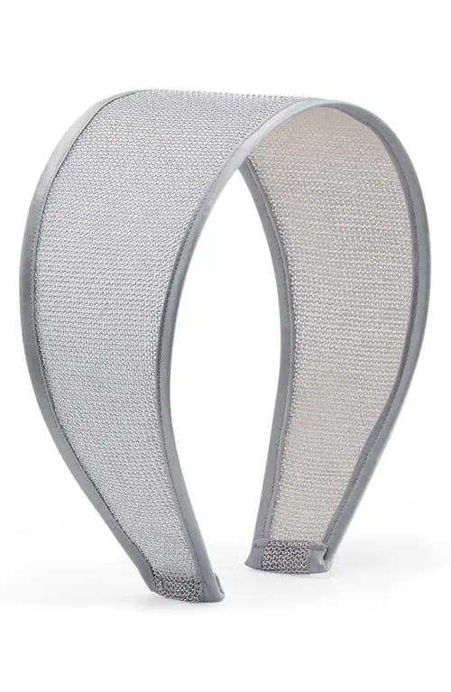 LELET NY Odessa Chainmail & Silk Headband - Silver