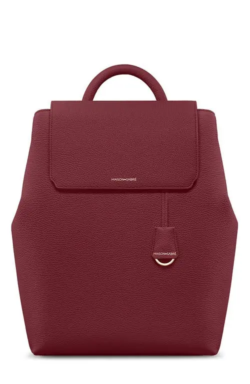 MAISON DE SABRE The Medium Soft Backpack - Plum Red