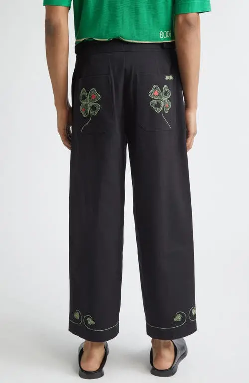 BODE Lucky Draw Embroidered Ankle Pants