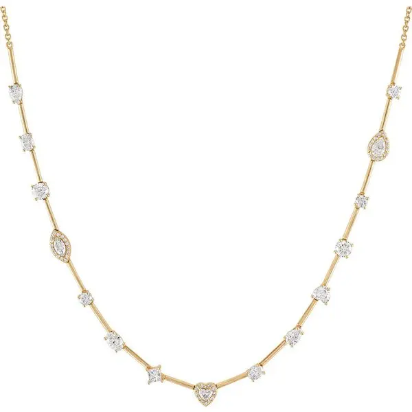 EDEN PRESLEY Rock Candy Diamond And Gemstone Necklace - Yellow Gold - Diamond