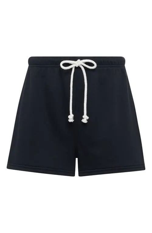 NUUDS French Terry Drawstring Shorts - Black